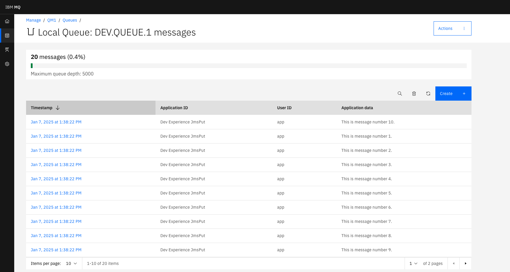 Streaming messages to topics using alias queues - IBM Developer