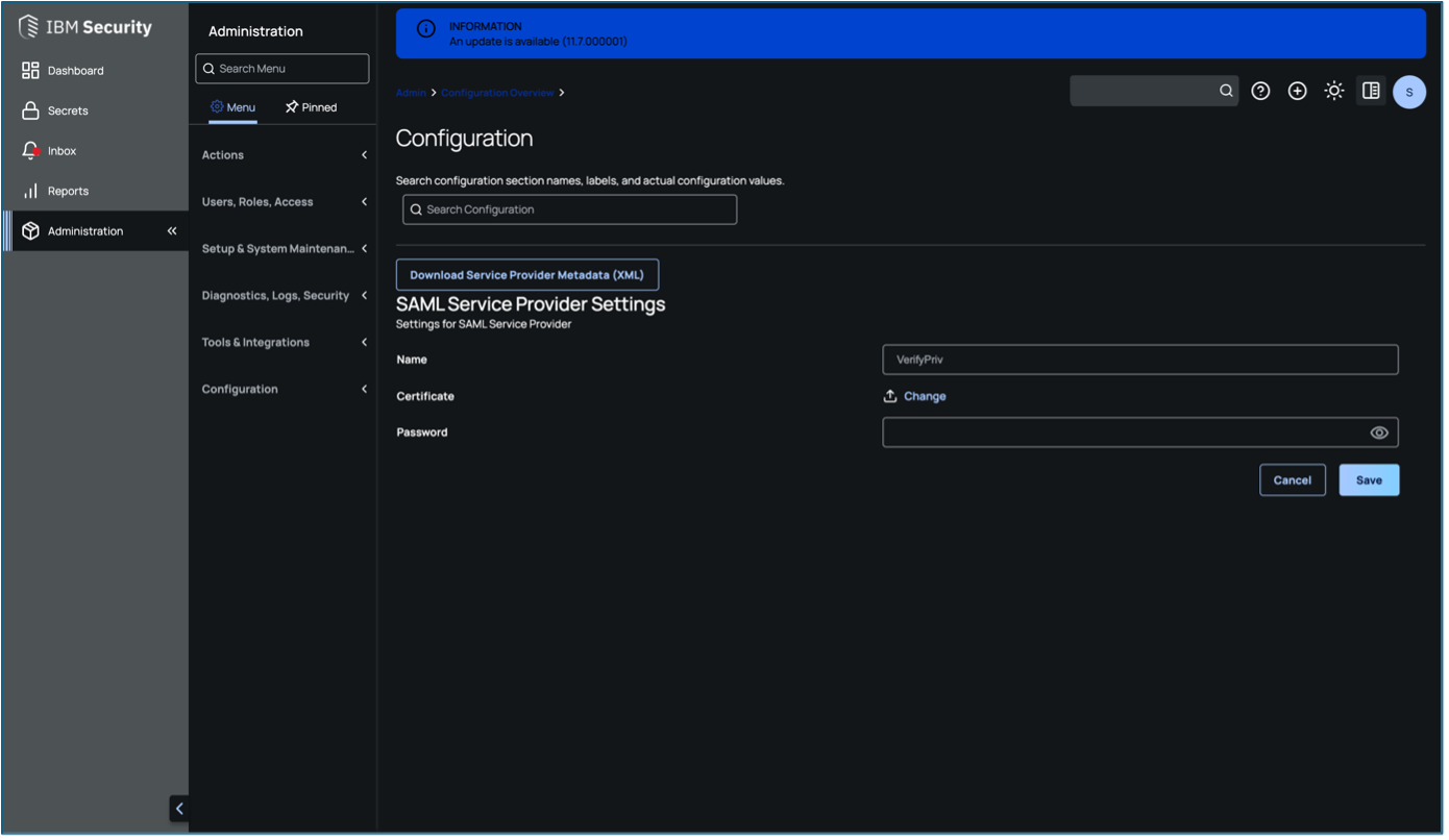 Secure IBM Security Verify Privilege Vault with SSO - IBM Developer