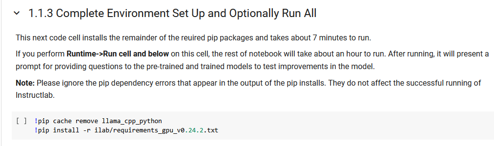 Running Instructlab In A Jupyter Notebook On Colab With A Gpu Ibm Developer