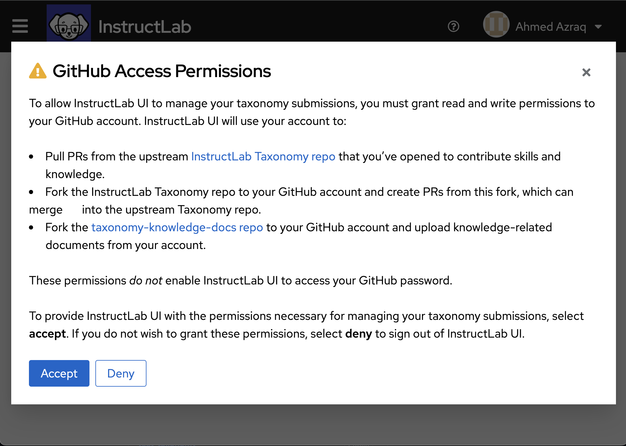 Contributing knowledge to open-source LLMs like the Granite models using the InstructLab UI ...