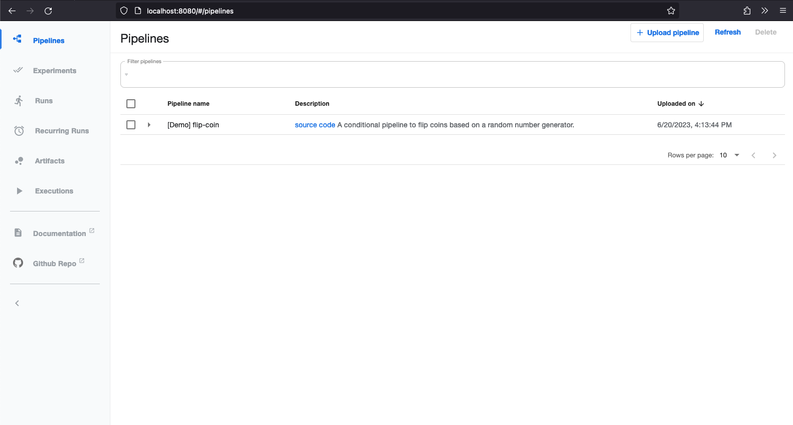 Compose And Run A Simple Ml Pipeline Using Kubeflow Pipelines Ibm Developer