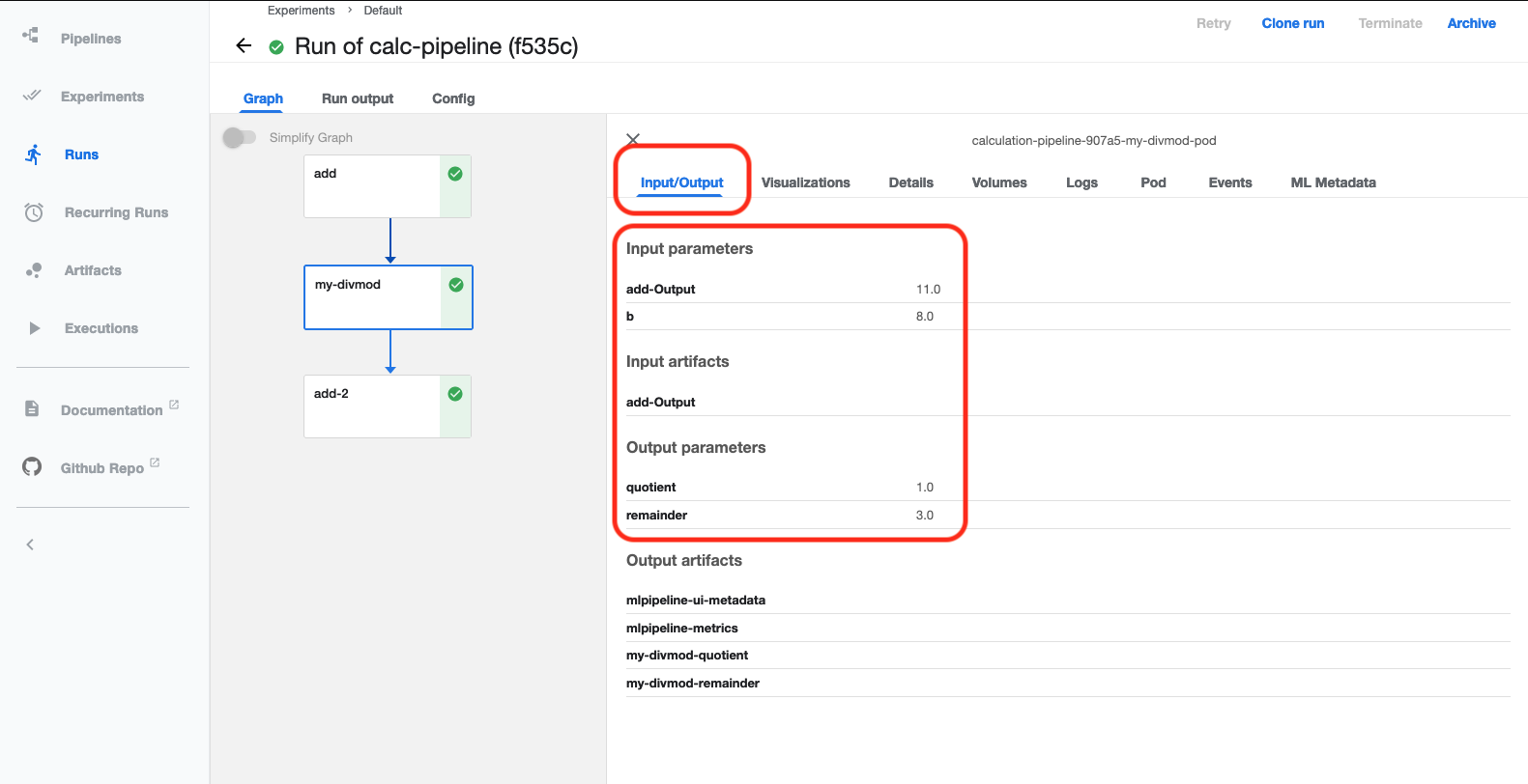 Compose And Run A Simple Ml Pipeline Using Kubeflow Pipelines Ibm Developer