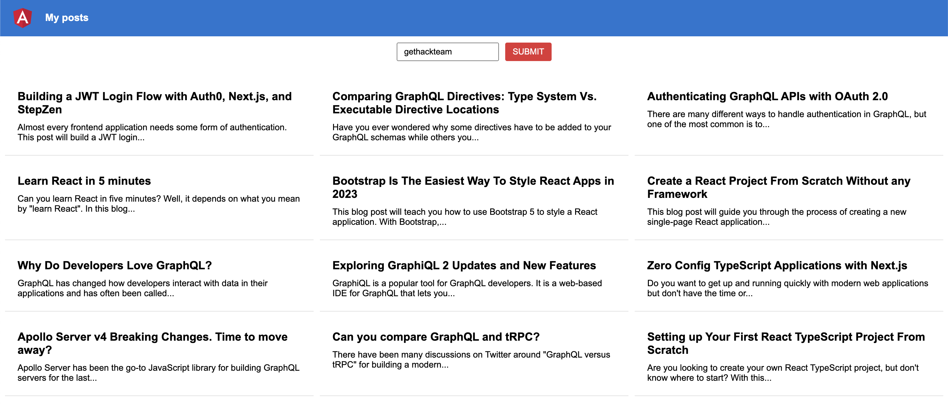 Build Angular search functionality with GraphQL - IBM Developer Build Angular search functionality with GraphQL - IBM Developer