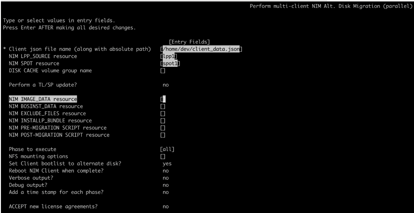 Migrate Network Installation Manager (NIM) clients concurrently using ...