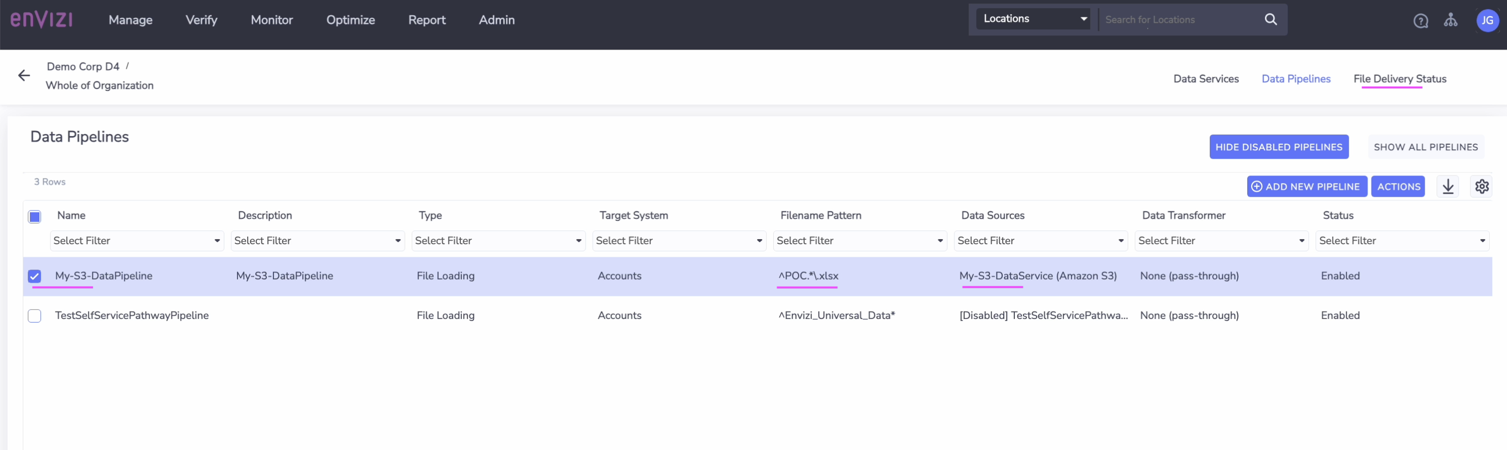 Dataflow Automation For Sending Udc Excel To Aws S3 Bucket In Envizi