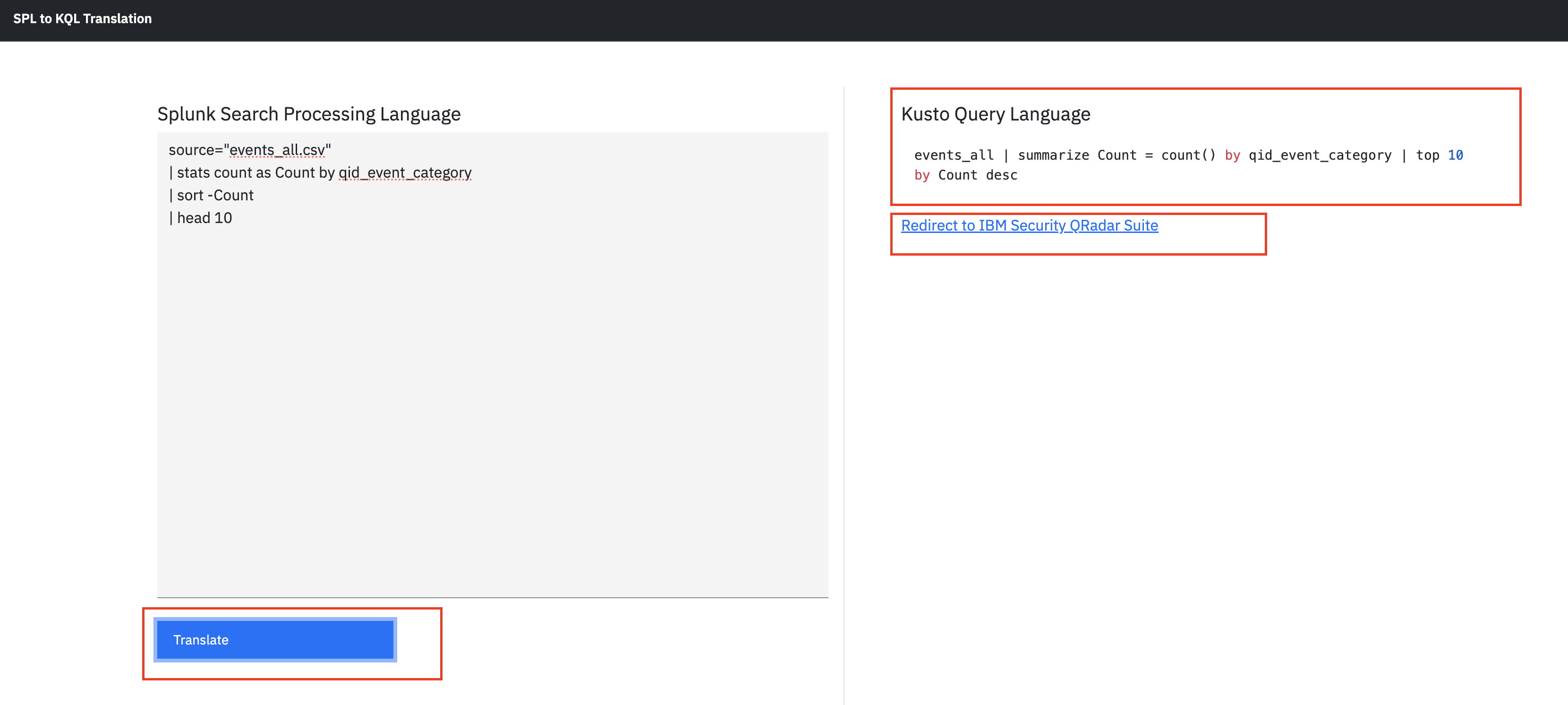 SPL to KQL converter: Bridging Splunk and QRadar gap - IBM Developer