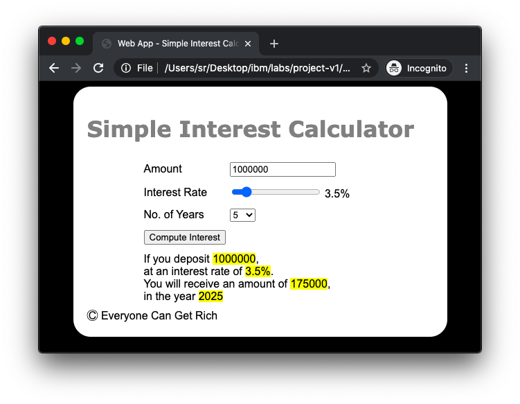 GitHub - MelissaConnors/courses-project-simple-interest-calculator