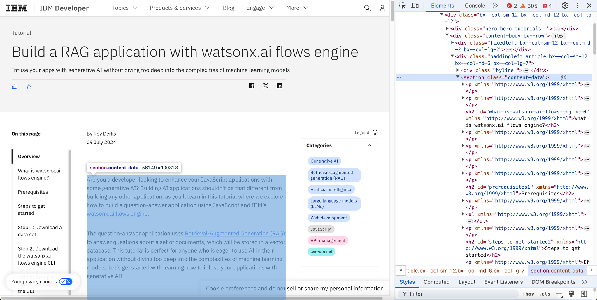 Build A Web Page Summarization Tool Using Watsonxai Flows Ibm Developer