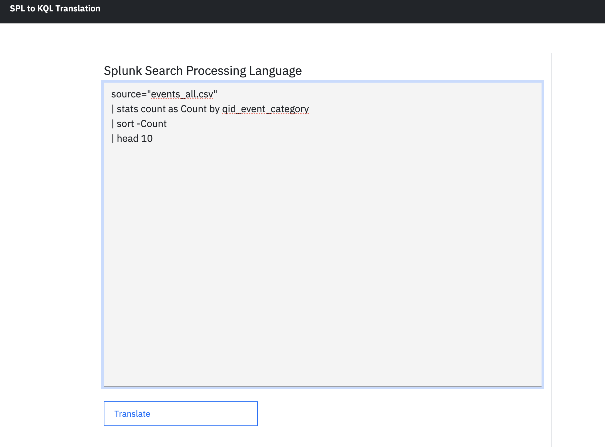 SPL to KQL converter: Bridging Splunk and QRadar gap - IBM Developer