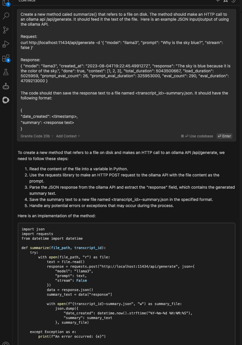 Developing a gen AI application using IBM Granite Code - IBM Developer