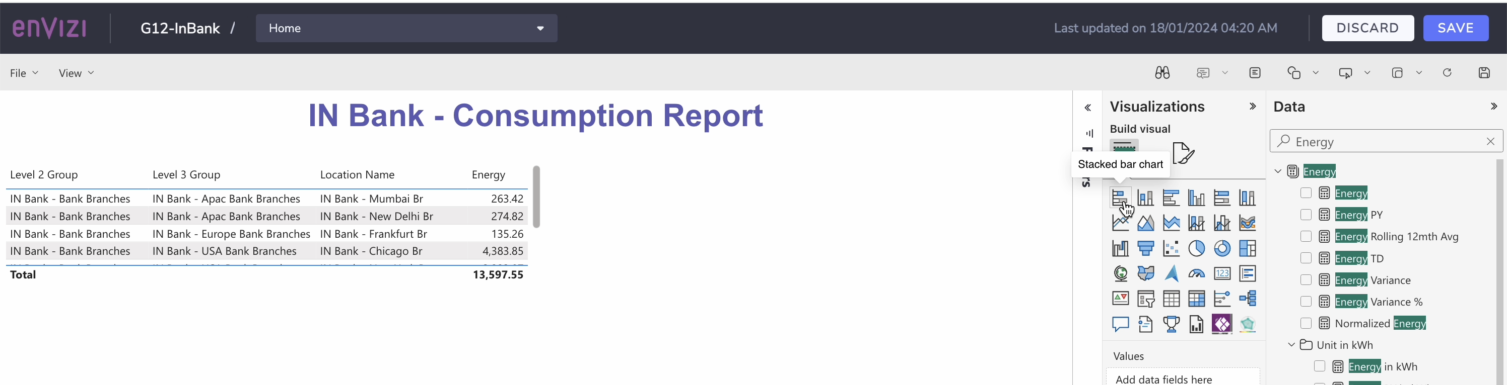 Create custom PowerReports in Envizi - IBM Developer