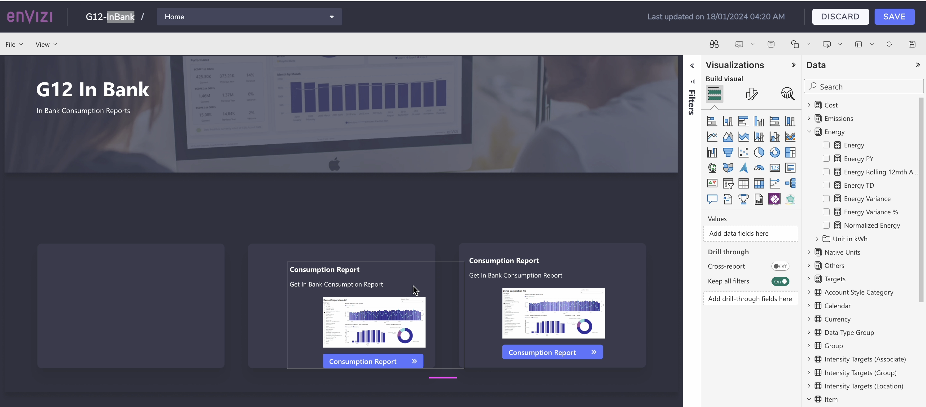 Create Custom Powerreports In Envizi Ibm Developer