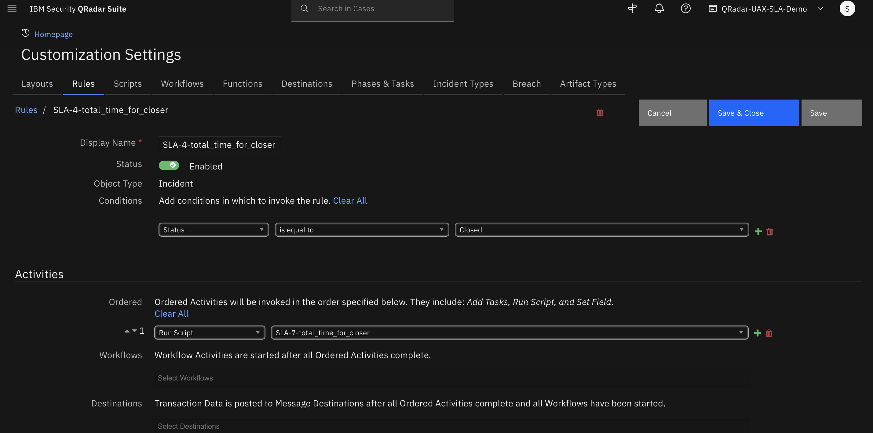 Tracking SLAs for security incidents using QRadar SOAR - IBM Developer