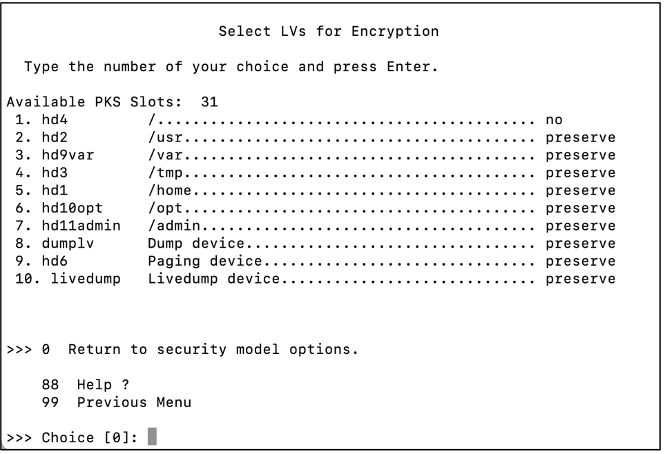 Encrypt Rootvg Logical Volumes Lvs During Preservation And Migration Installation Ibm Developer