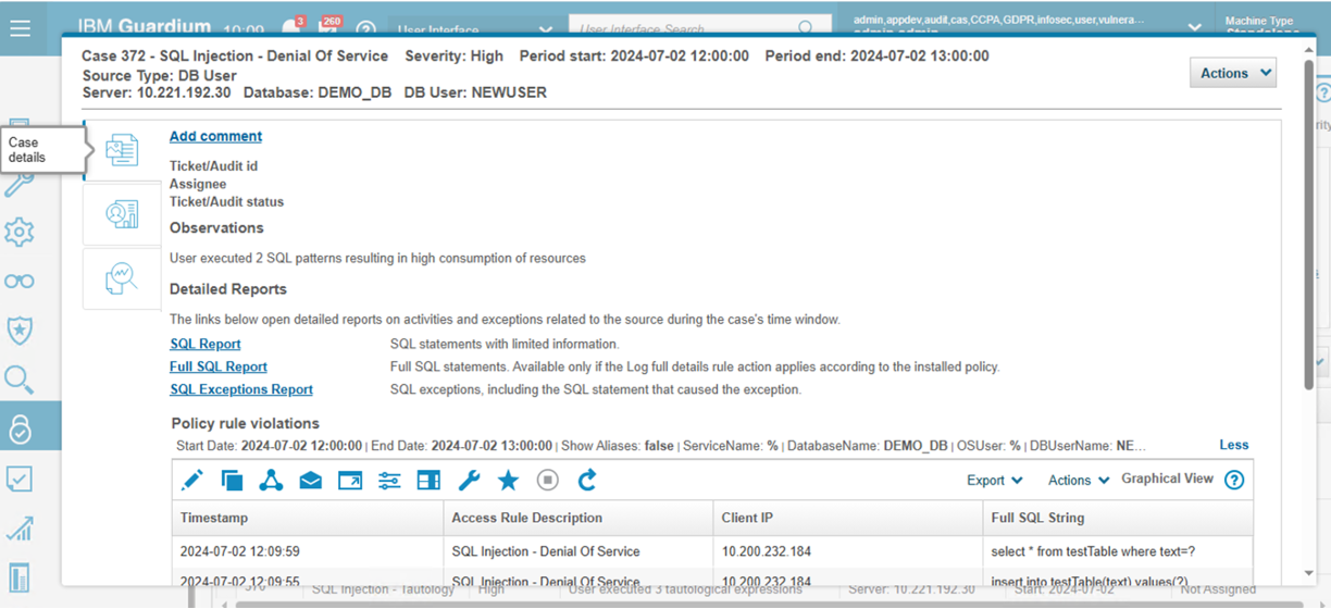 Use Scripts To Test Sql Injection Attacks With Guardium Ibm Developer