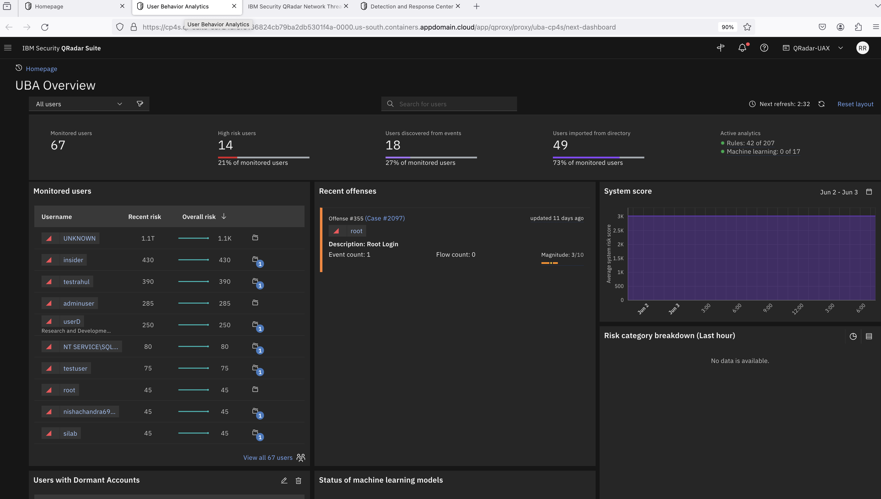 Integrate QRadar SIEM with UAX