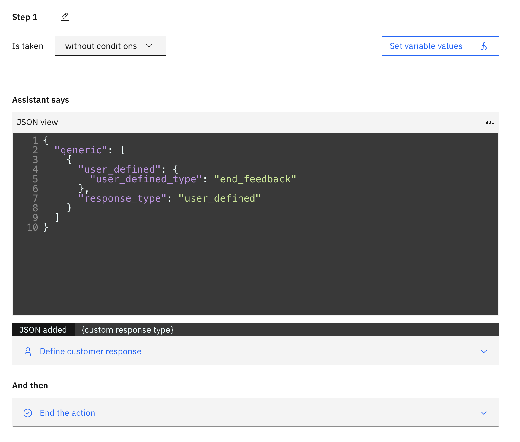 Implementing a feedback mechanism in your chatbot applications - IBM ...