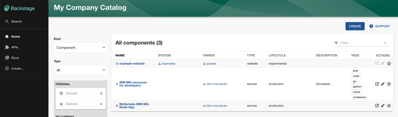 Deploy And Explore Ibm Mq Developer Patterns In Backstage Ibm Developer