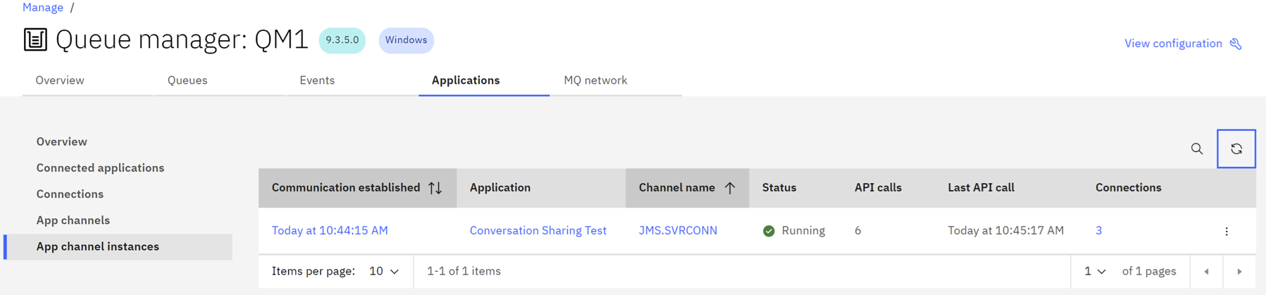 Sharing MQ JMS conversations over channel instances - IBM Developer