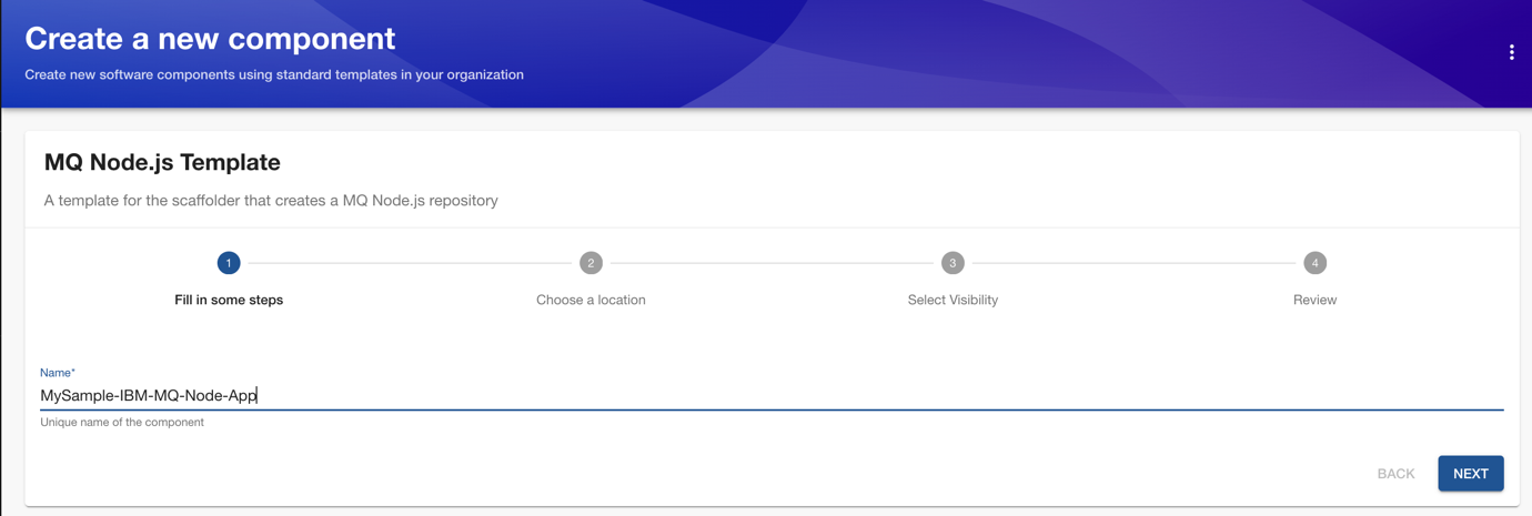 Deploy and explore IBM MQ developer patterns in Backstage - IBM Developer