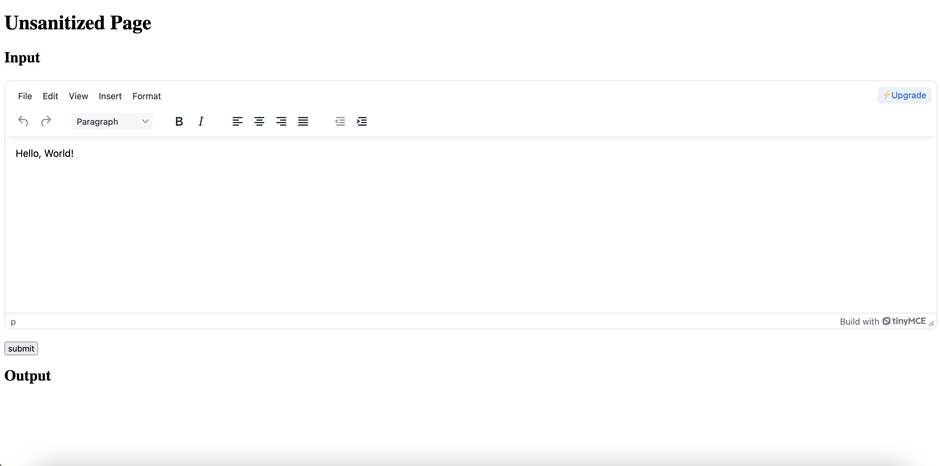 Your rich text could be a cross-site scripting vulnerability - IBM Developer