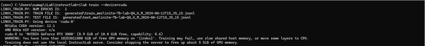 Generating synthetic data, training a model, and contributing to the model using InstructLab ...