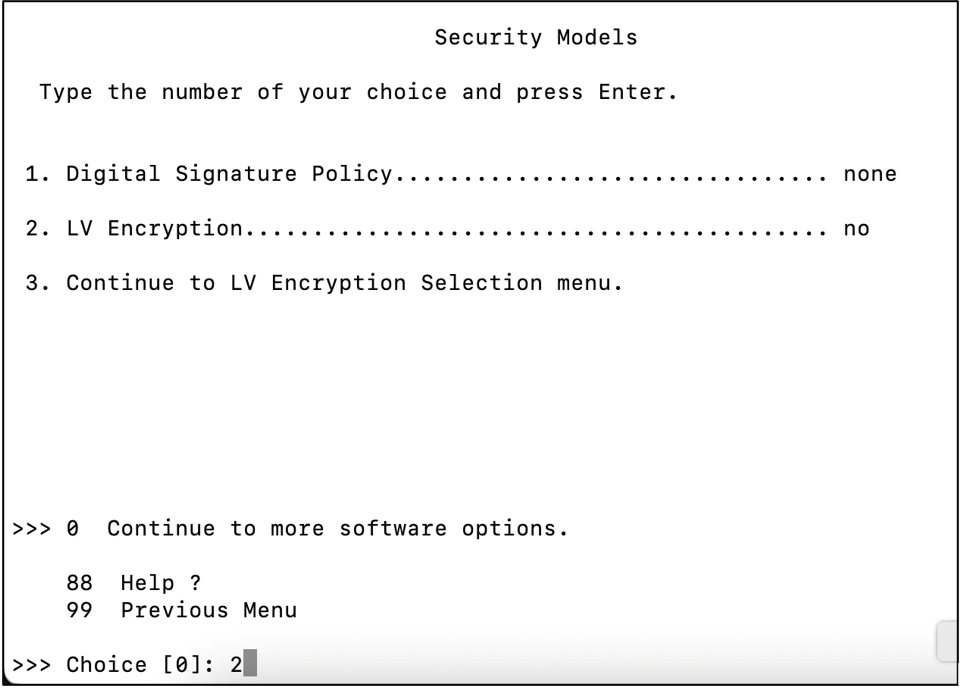 Encrypt rootvg logical volumes (LVs) during preservation and migration ...