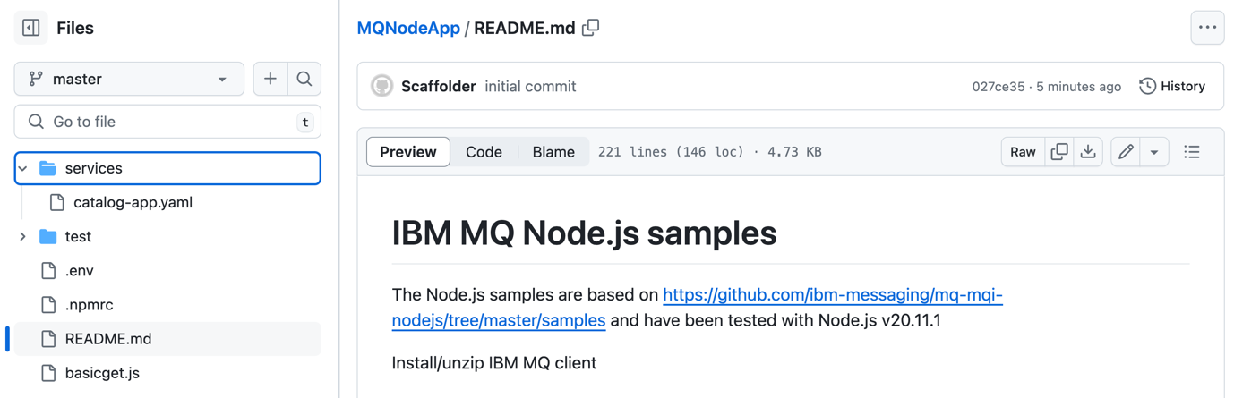 Deploy and explore IBM MQ developer patterns in Backstage