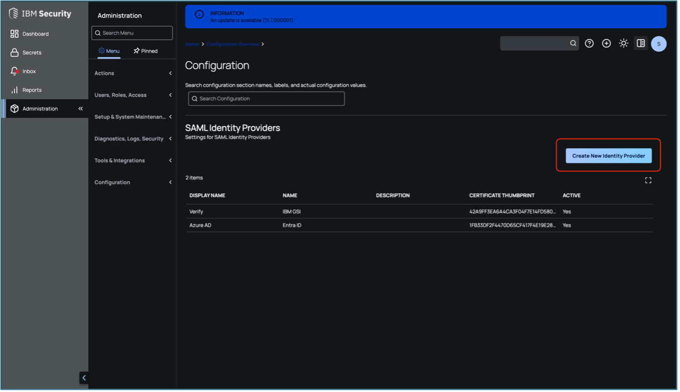 Secure IBM Security Verify Privilege Vault with SSO - IBM Developer