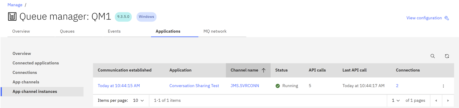 Sharing MQ JMS conversations over channel instances - IBM Developer